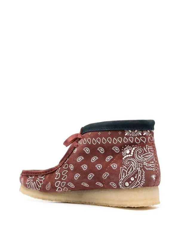 Clarks Paisley Print Boots