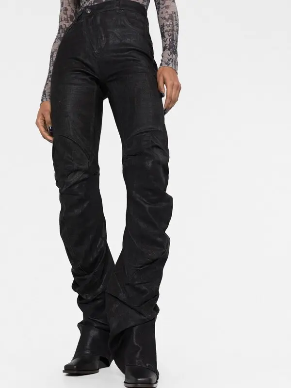 Ottolinger Drape Denim Jeans In Black - 35% Off | Editorialist