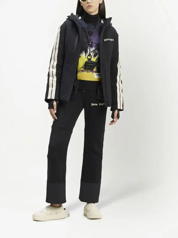 Palm Angels Sunset-print Roll-neck Jumper