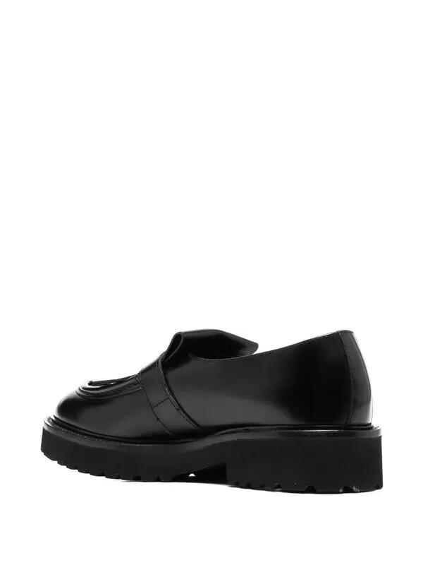 DOUCAL'S Fringed Leather Loafers