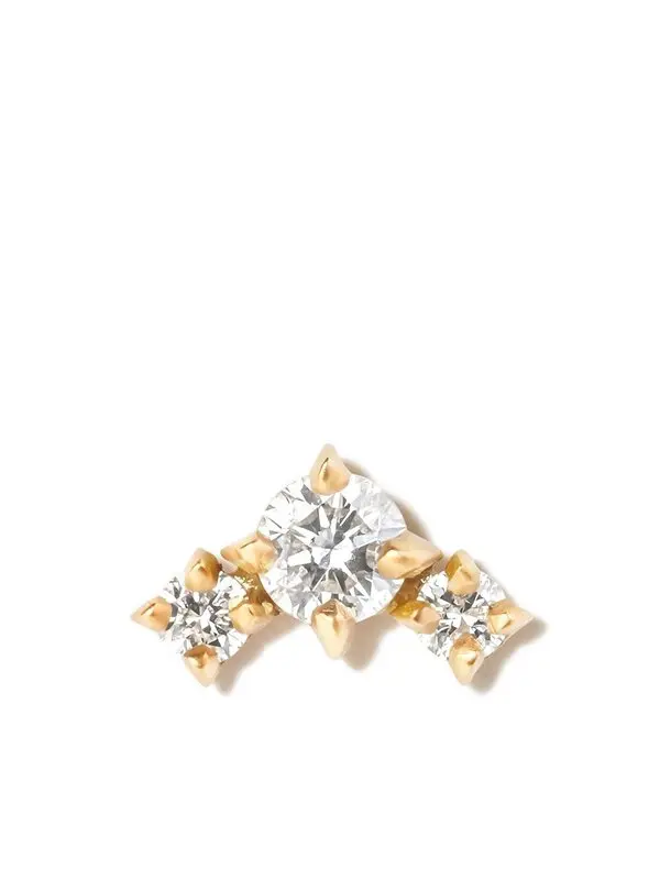 Lizzie Mandler Eclat Diamond Stud Earring - Gold