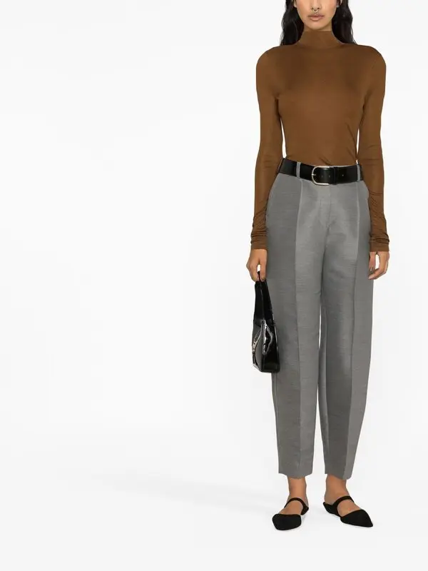 TOTEME Cropped Pintuck Trousers