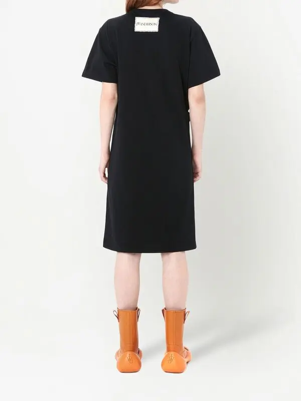 JW Anderson Hinge-embellished T-shirt Midi Dress