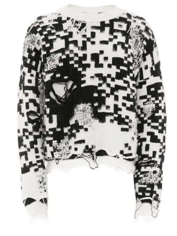 JW Anderson Qr-code Knit Jumper