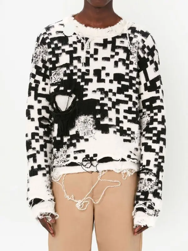 JW Anderson Qr-code Knit Jumper