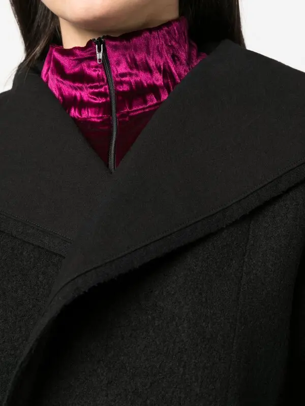 Yohji Yamamoto Sailor-collar Slit-detail Jacket