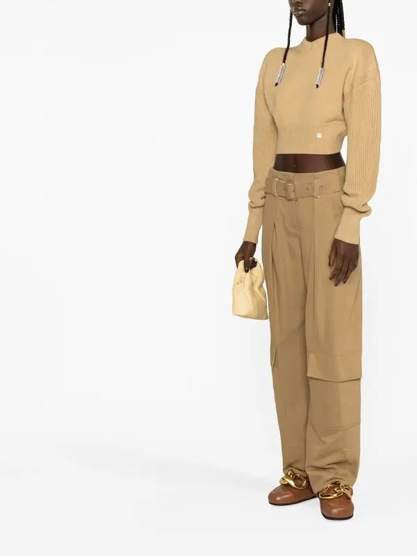 LOW CLASSIC Tapered-leg Cargo Trousers - Neutrals