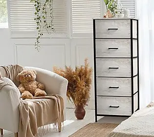 SORBUS Tall Fabric Storage Dresser