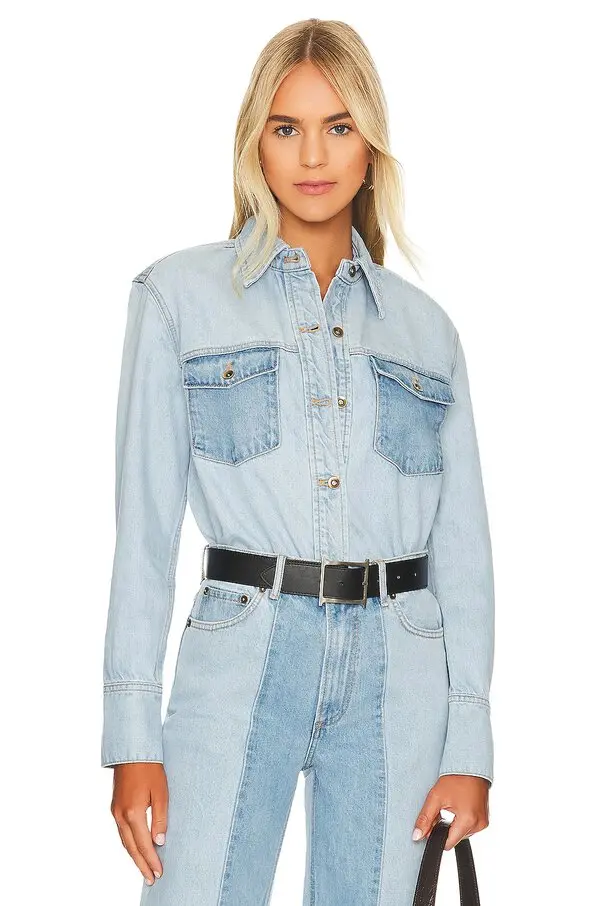 Song Of Style Teddy Mixed Wash Shacket