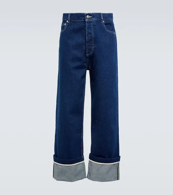 Nanushka Jasper Wide-leg Cotton Denim Jeans
