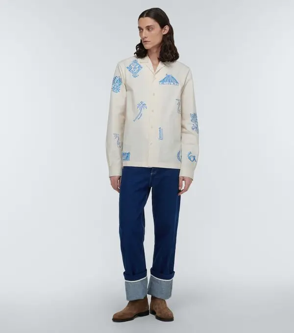 Nanushka Jasper Wide-leg Cotton Denim Jeans