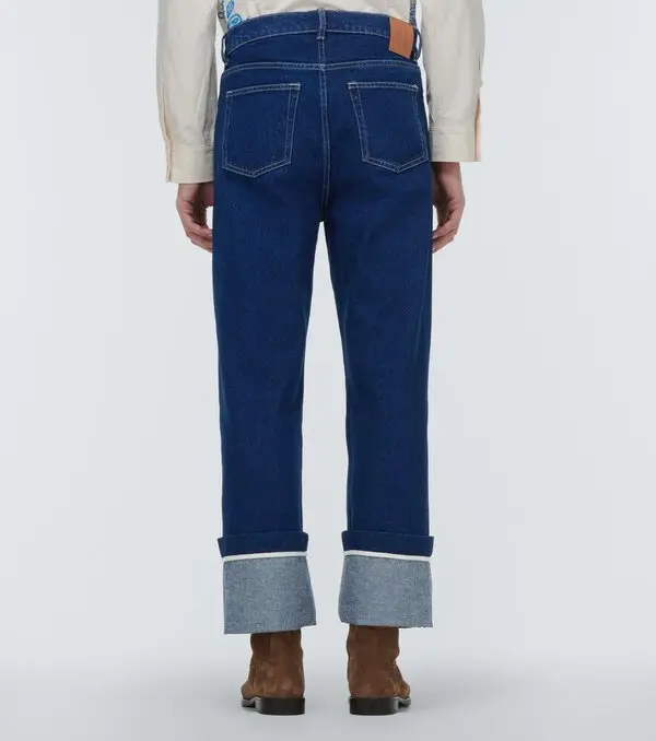 Nanushka Jasper Wide-leg Cotton Denim Jeans