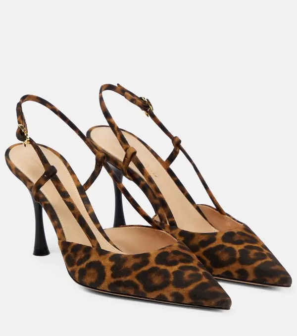 GIANVITO ROSSI Suede Slingback Pumps