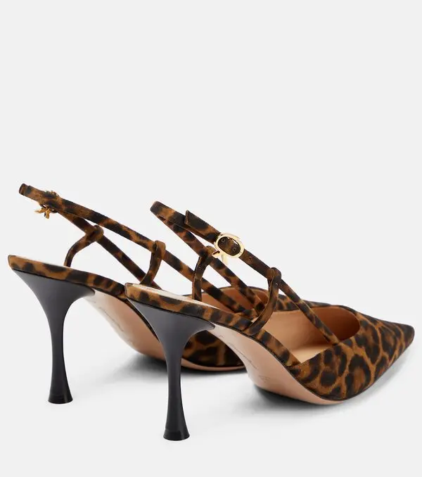 GIANVITO ROSSI Suede Slingback Pumps