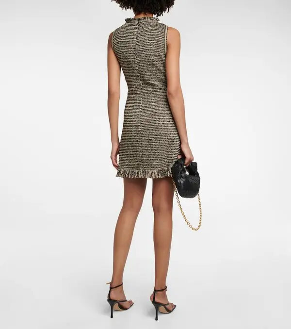 Oscar De La Renta Tweed Minidress - Multicoloured