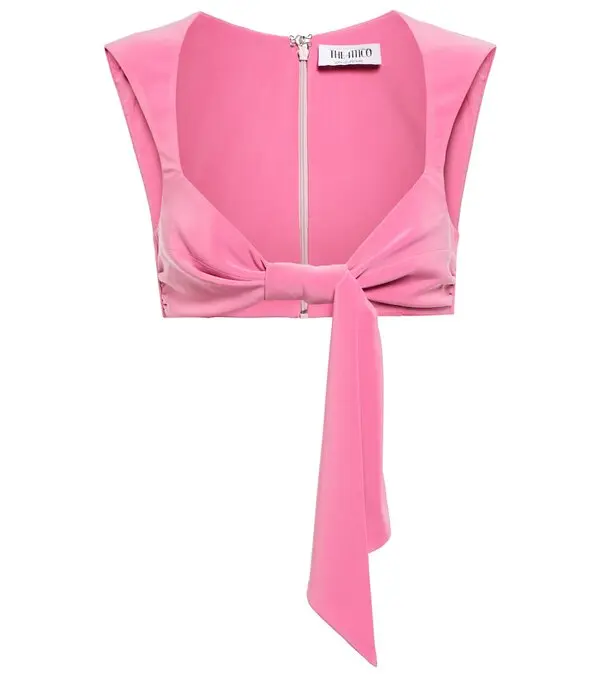 Attico Jersey Crop Top