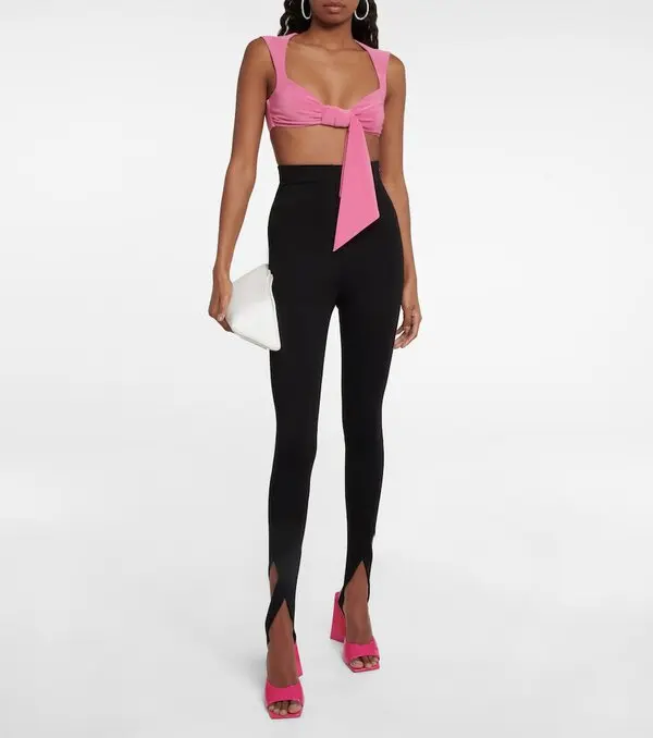 Attico Jersey Crop Top