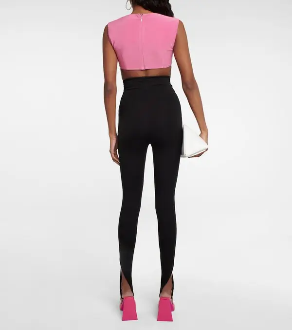 Attico Jersey Crop Top