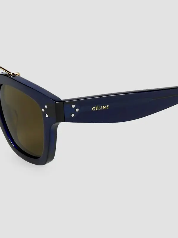 Celine 47mm Plastic Square Sunglasses