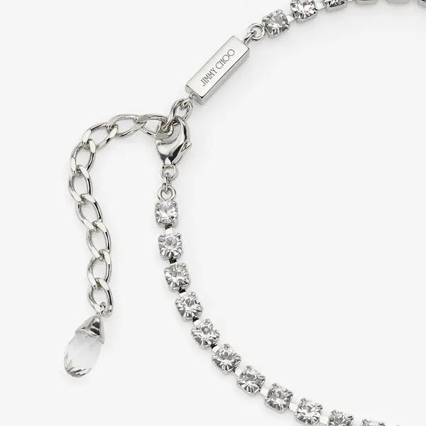 JIMMY CHOO Saeda Anklet - Silver/crystal