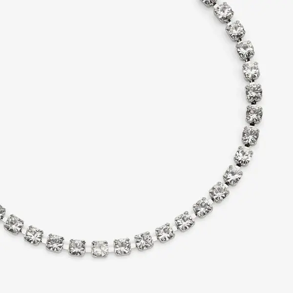 JIMMY CHOO Saeda Anklet - Silver/crystal