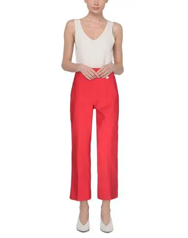 CRISTINAEFFE Straight-leg High-waisted Pants - Red