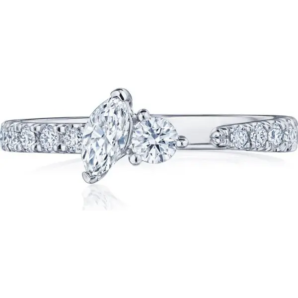 Kwiat Duet Diamond Open Ring - White Gold