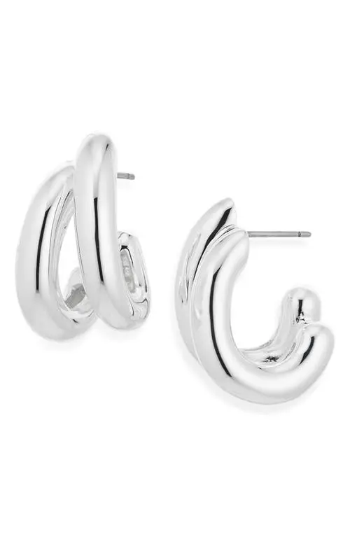 Jenny Bird Florence Hoop Earrings - High Polish Silver