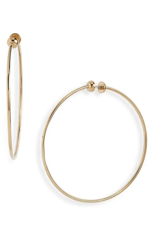 Jenny Bird Icon Large Hoop Earrings - High Polish Gold