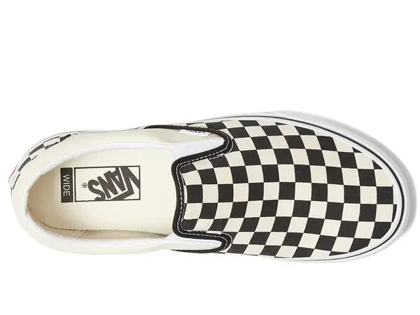 VANS Classic Slip-on Wide Canvas Sneakers - Black