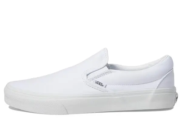 VANS Classic Slip-on Wide Canvas Sneakers - White