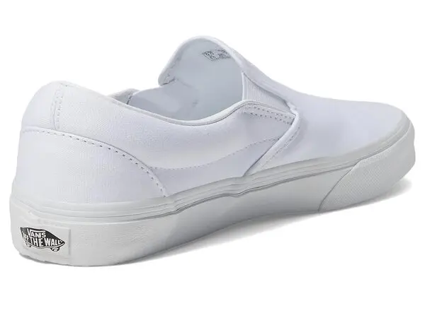 VANS Classic Slip-on Wide Canvas Sneakers - White