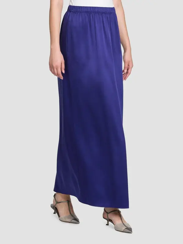 Giorgio Armani Silk Maxi Skirt - Amethyst
