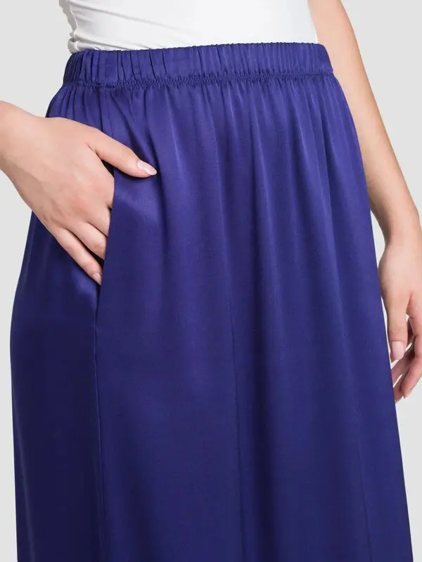 Giorgio Armani Silk Maxi Skirt - Amethyst