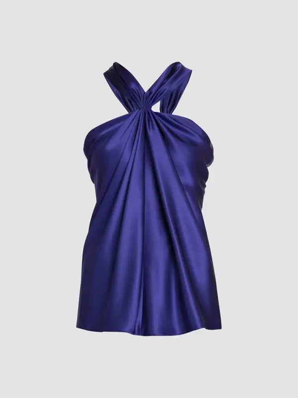 Giorgio Armani Halterneck Silk Blouse