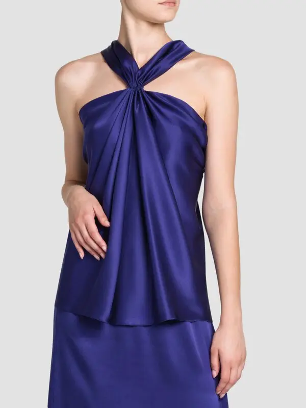 Giorgio Armani Halterneck Silk Blouse