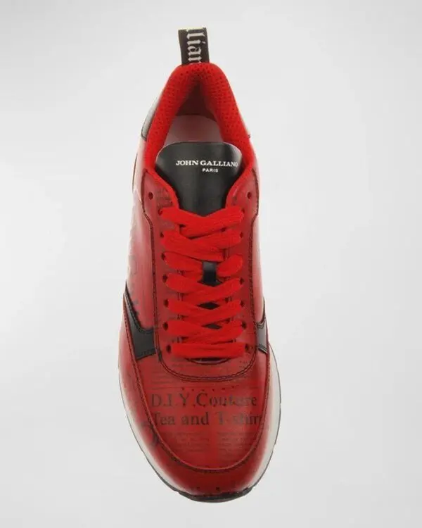 John Galliano Apos;s Gazette Logo Runner Sneakers