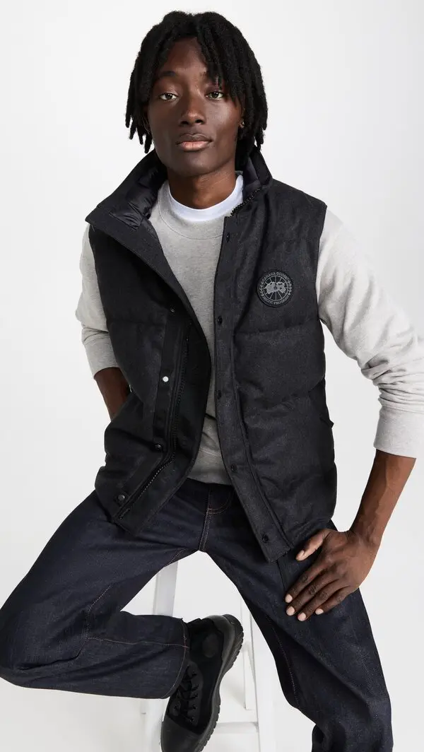 Canada Goose Garson Wool Vest - Carbon Mel