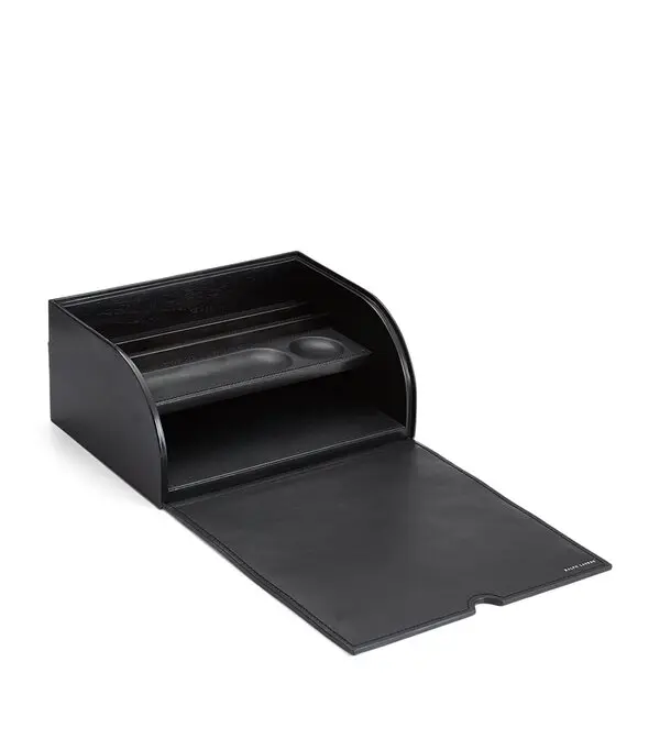 Ralph Lauren Leather Brennan Writer's Box - Black