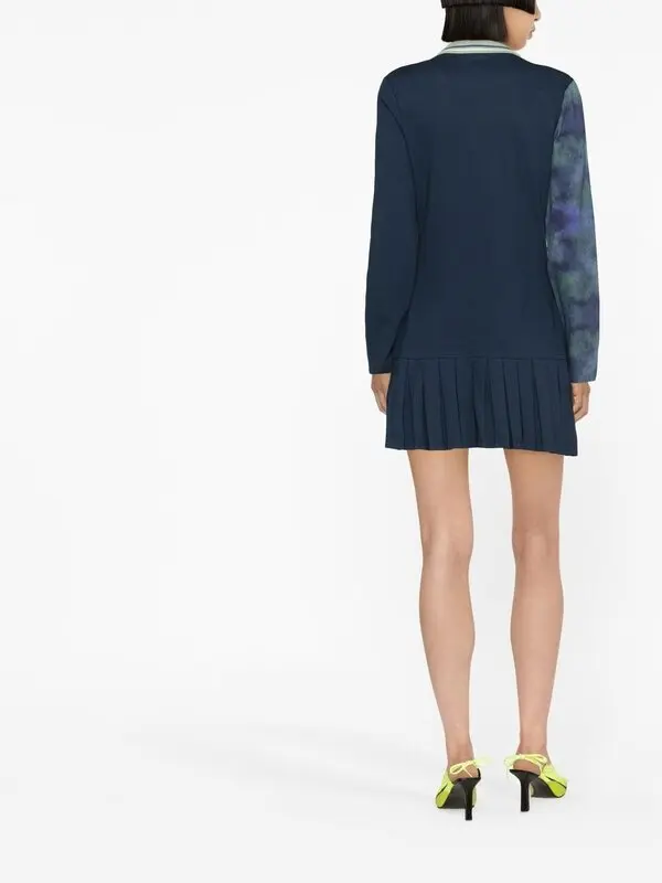 Ahluwalia Shakti-print Pleated Jumper Dress