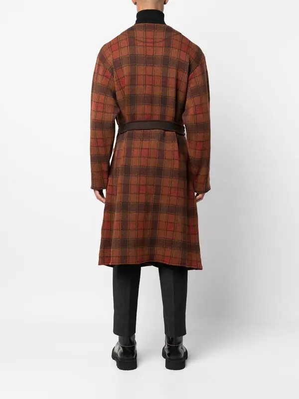WHITE MOUNTAINEERING Checked Wool-mohair Blend Cardigan