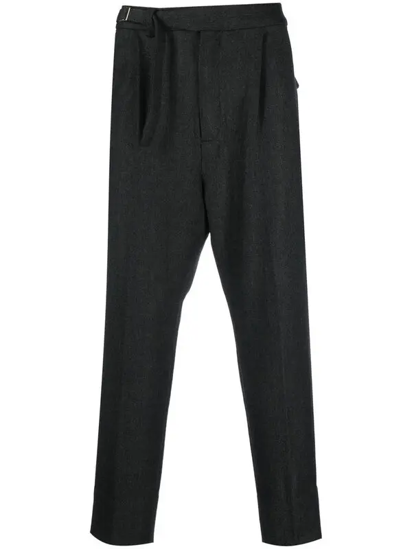 WHITE MOUNTAINEERING Cropped Tapered-leg Trousers
