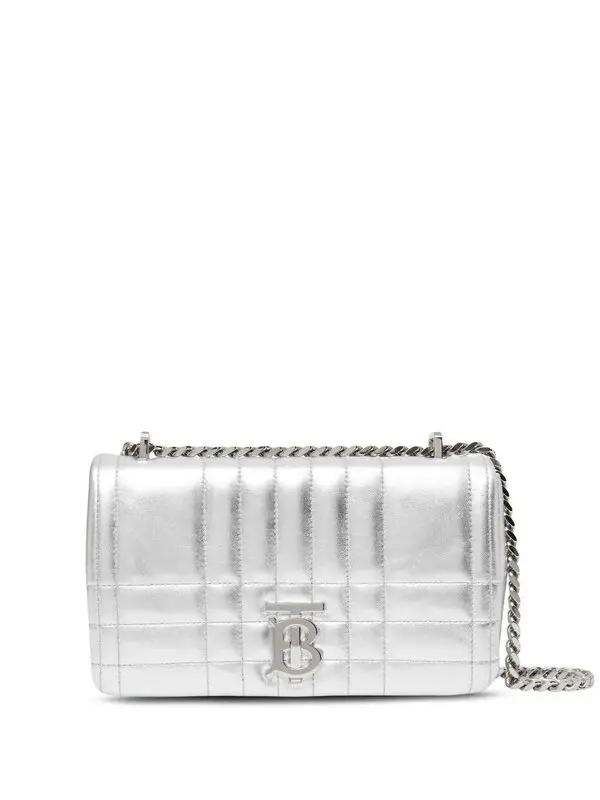Burberry Lola Quilted Metallic Leather Bag