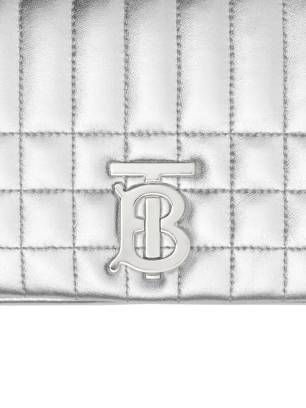 Burberry Lola Quilted Metallic Leather Bag