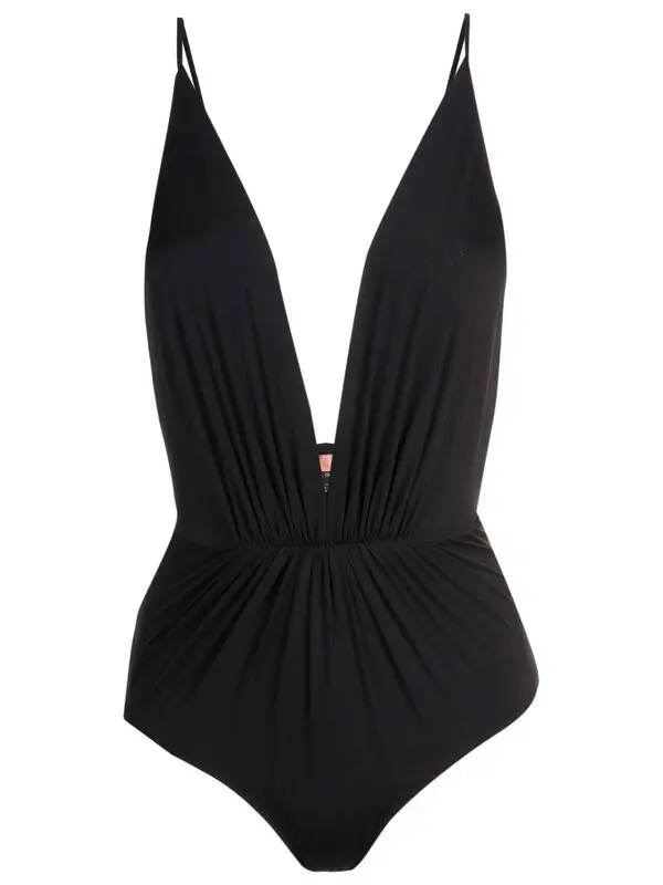 CLUBE BOSSA Gathered Swimsuit - Black