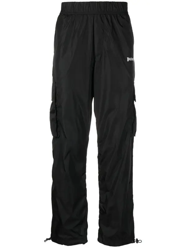 Palm Angels Logo-print Cargo Pants - Black Black