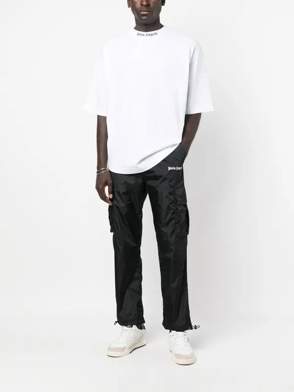 Palm Angels Logo-print Cargo Pants - Black Black