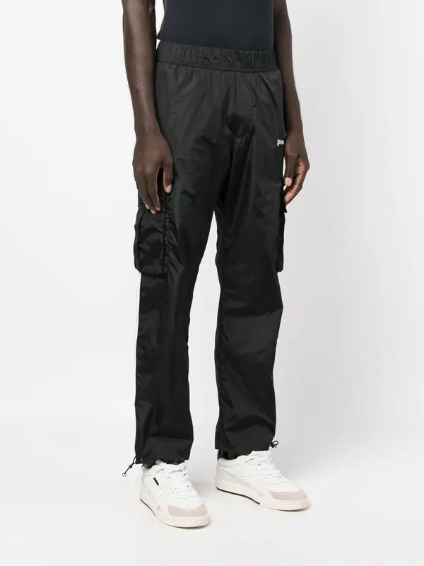 Palm Angels Logo-print Cargo Pants - Black Black