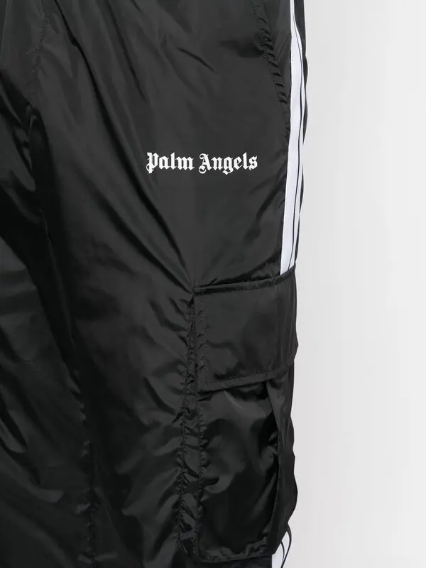 Palm Angels Logo-print Cargo Pants - Black Black