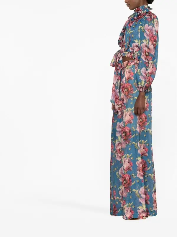 Zimmermann High Tide Cropped Blouse